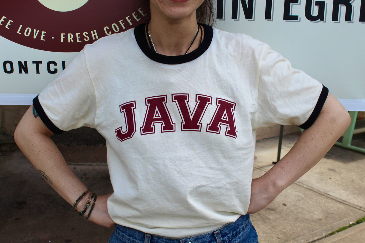 SALE Ringer T Shirt – Java Love Coffee